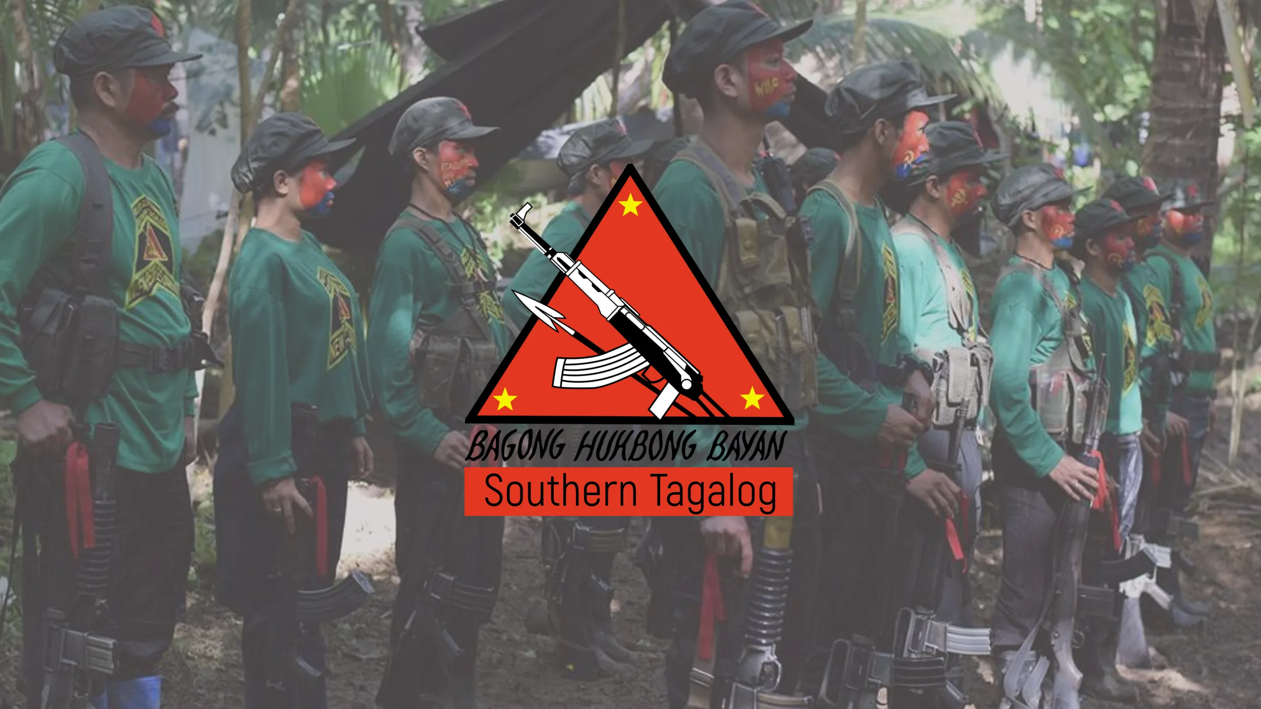 Chalk Mural ng NPA-Southern Tagalog sa ika-60 anibersaryo ng Kabataang ...
